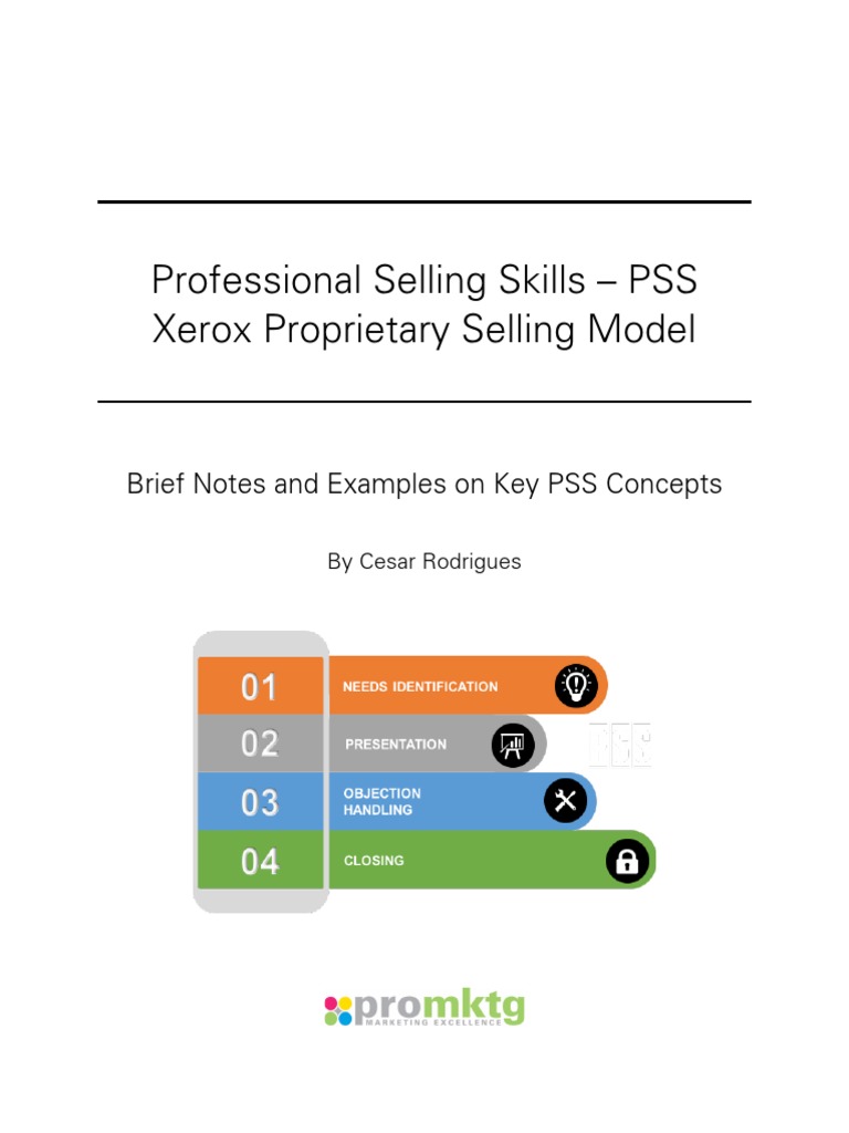 Xerox Professional Selling Skills Overview | PDF | Customer ...