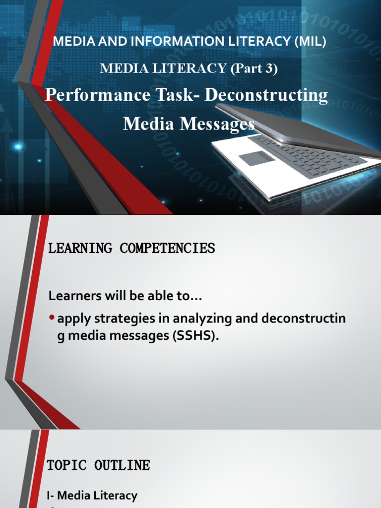 Deconstructing Media Messages Guide | PDF | Educational Psychology ...