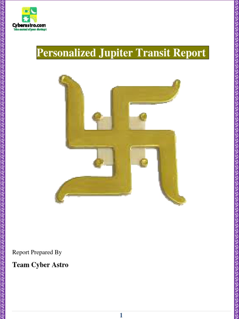 Personalized Jupiter Transit Report | PDF | Planets In Astrology ...