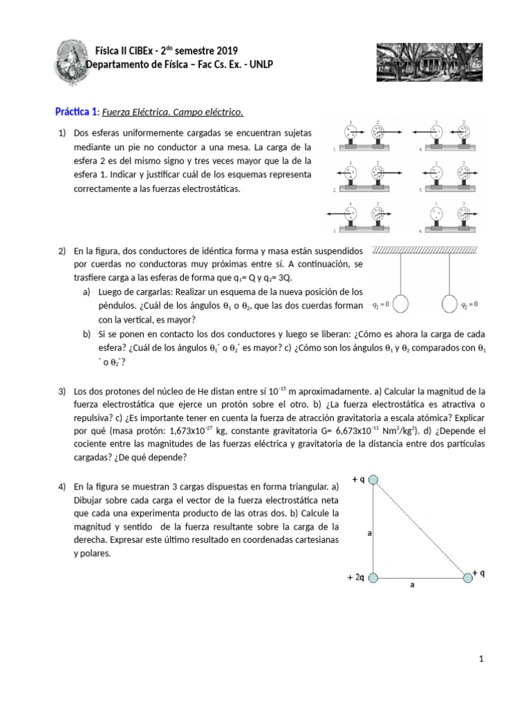 Practica 1 Fisica II CIBEX 2019 | PDF | Electrón | Electricidad