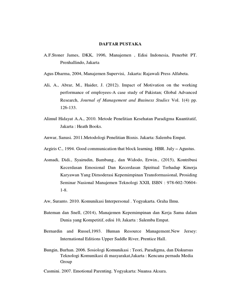 Daftar Pustaka - 2 | PDF