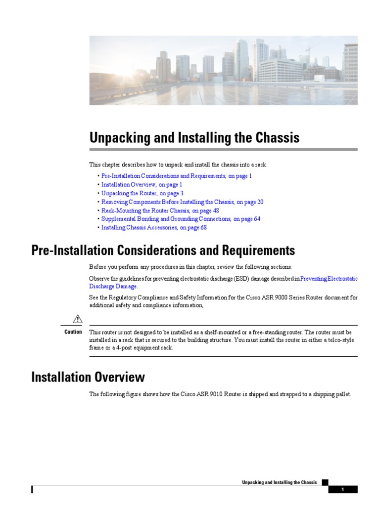 Installing Network Equipment in a Telco Rack | PDF | Screw | Pallet