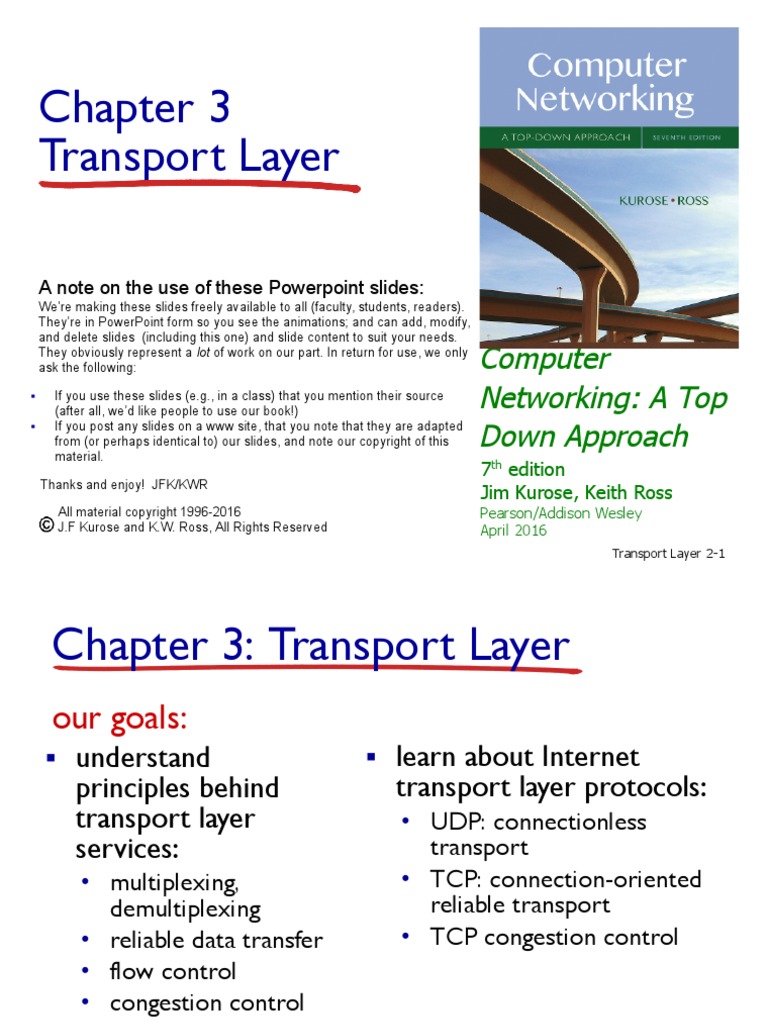 Chapter 3 Transport Layer | Descargar gratis PDF | Internet Protocol Suite | Port (Computer ...
