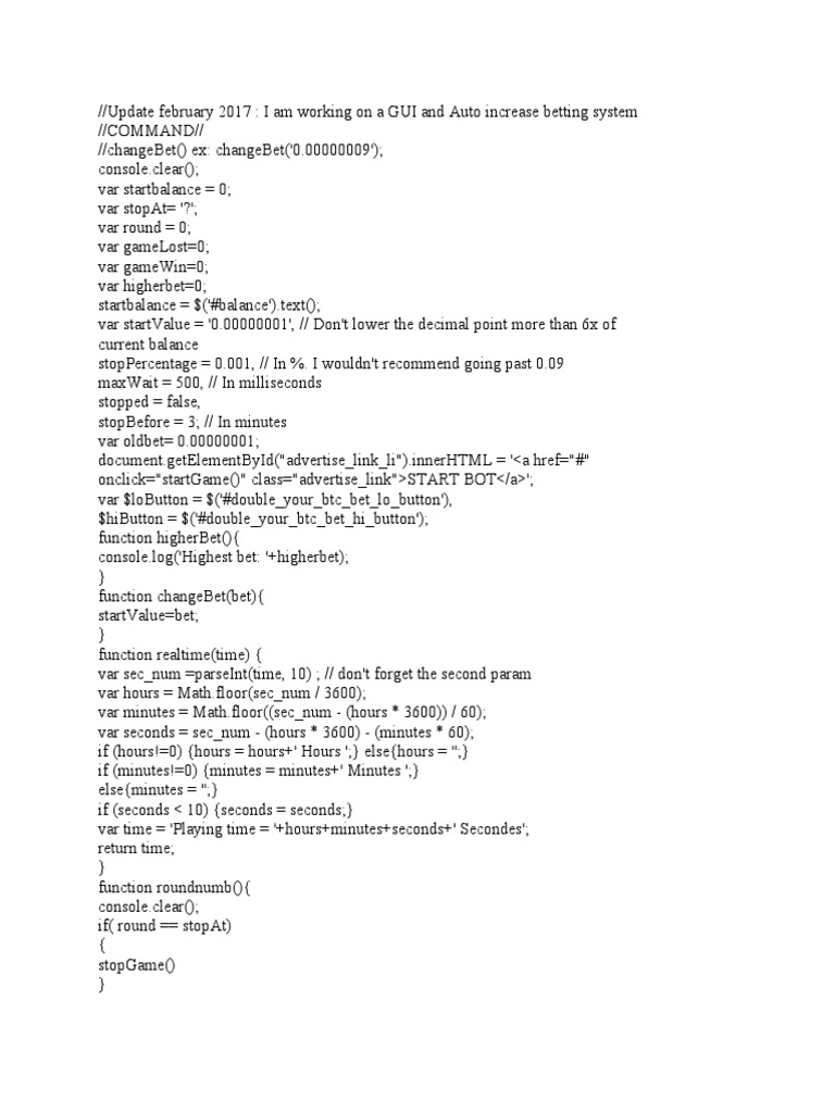 Earn BTC Daily From Freebitco - in With Bot Script 100% Working Updated ...