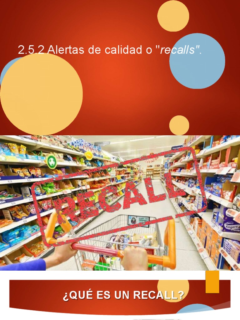 Alertas de Calidad y Recalls: Guía Esencial | PDF | Salud y bienestar ...