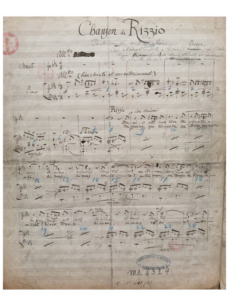 Rizzio et le madrigal de Marie Stuart | PDF | Poésie