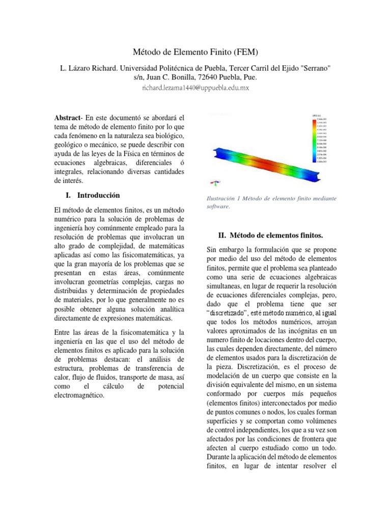 Método de Elemento Finito | PDF | Método de elementos finitos ...