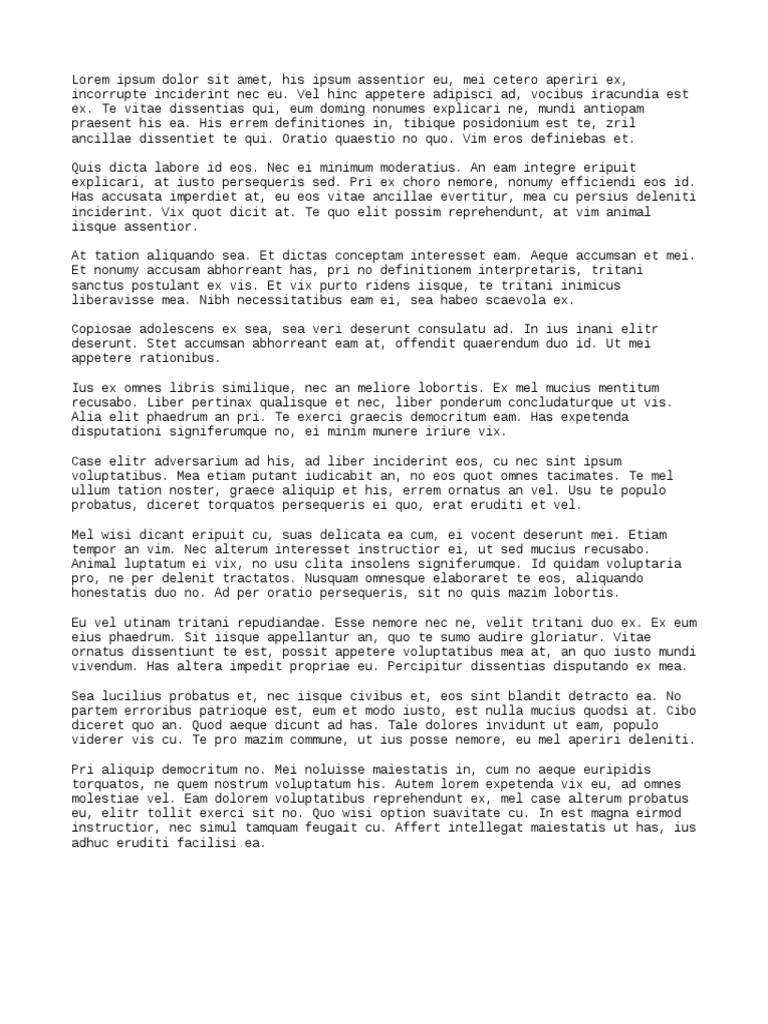 Latin Lipsum | PDF