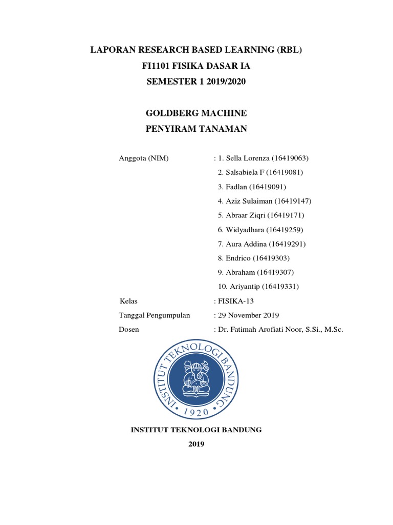 Laporan Research Based Learning | PDF