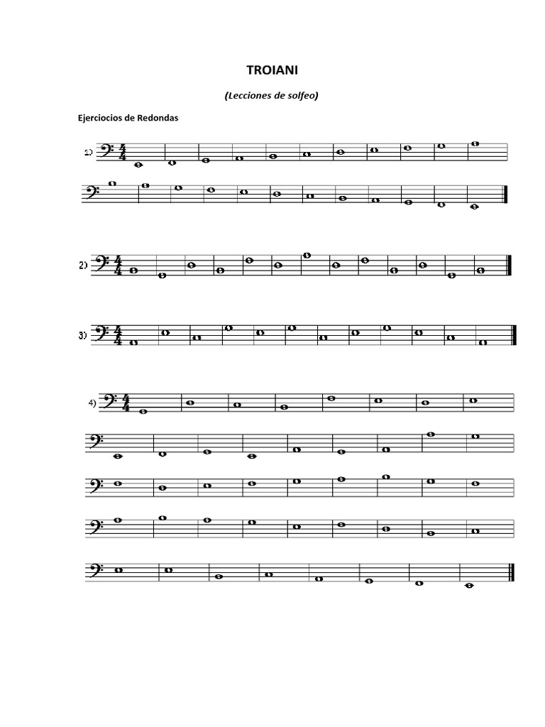 Ejercicios Chelo | PDF