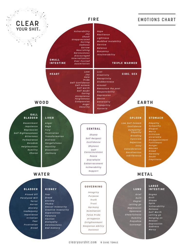 CYS - Emotions Chart | PDF | Personality Traits | Clinical Psychology