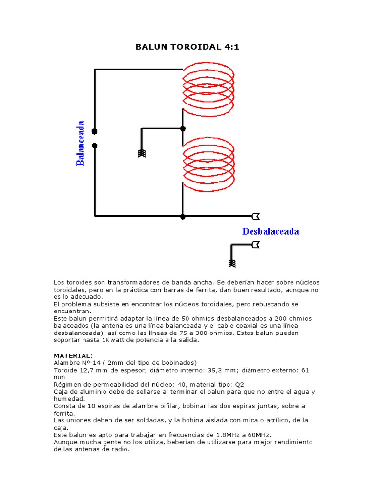 Balun Toroidal 4 | PDF