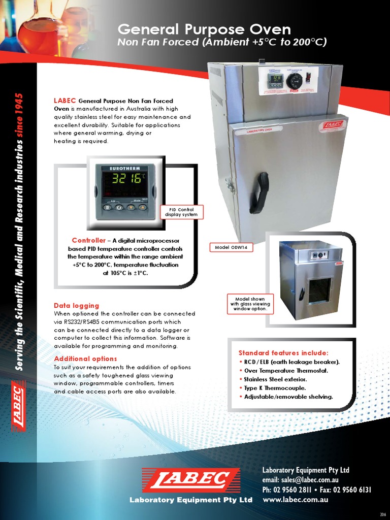 LABEC_Oven_ODW10 | PDF | Computer Engineering | Equipment