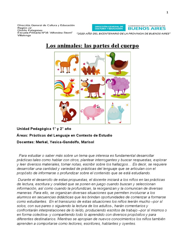 Partes del Cuerpo de los Animales para Niños | PDF | Invertebrado ...