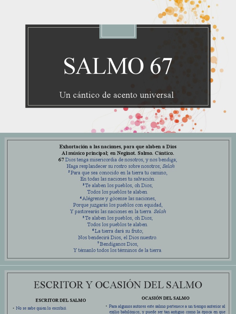 Salmo 67 | PDF | Salmos | Divinidad