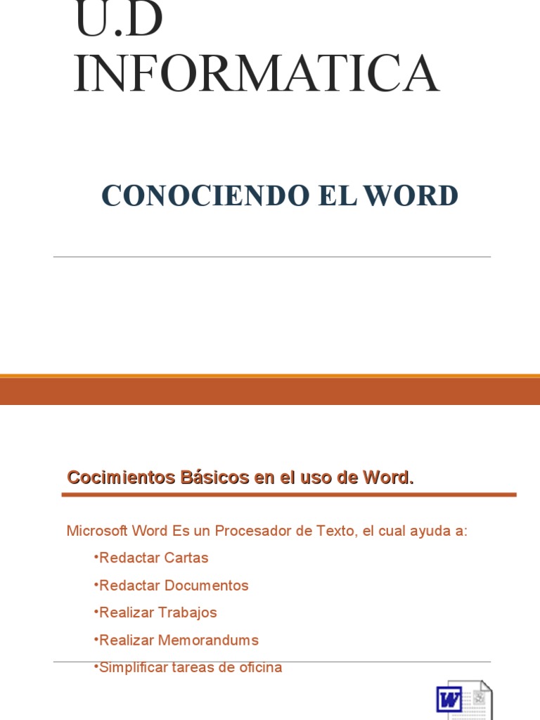 Conociendo El Word | PDF | Microsoft Word | Microsoft Office