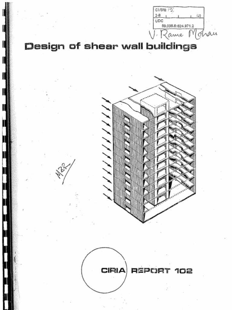 CIRIA 102 Design of Shear Wall Buildings | PDF