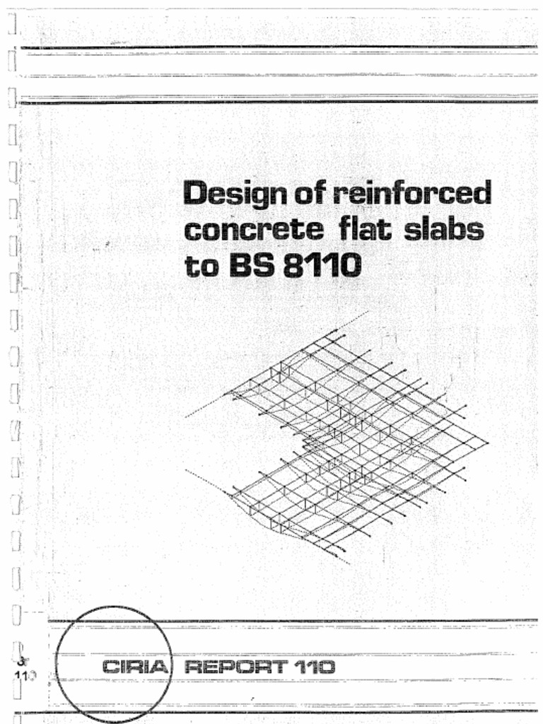 CIRIA 110 Design of Reinforced Concrete Flat Slabs To BS 8110 | PDF