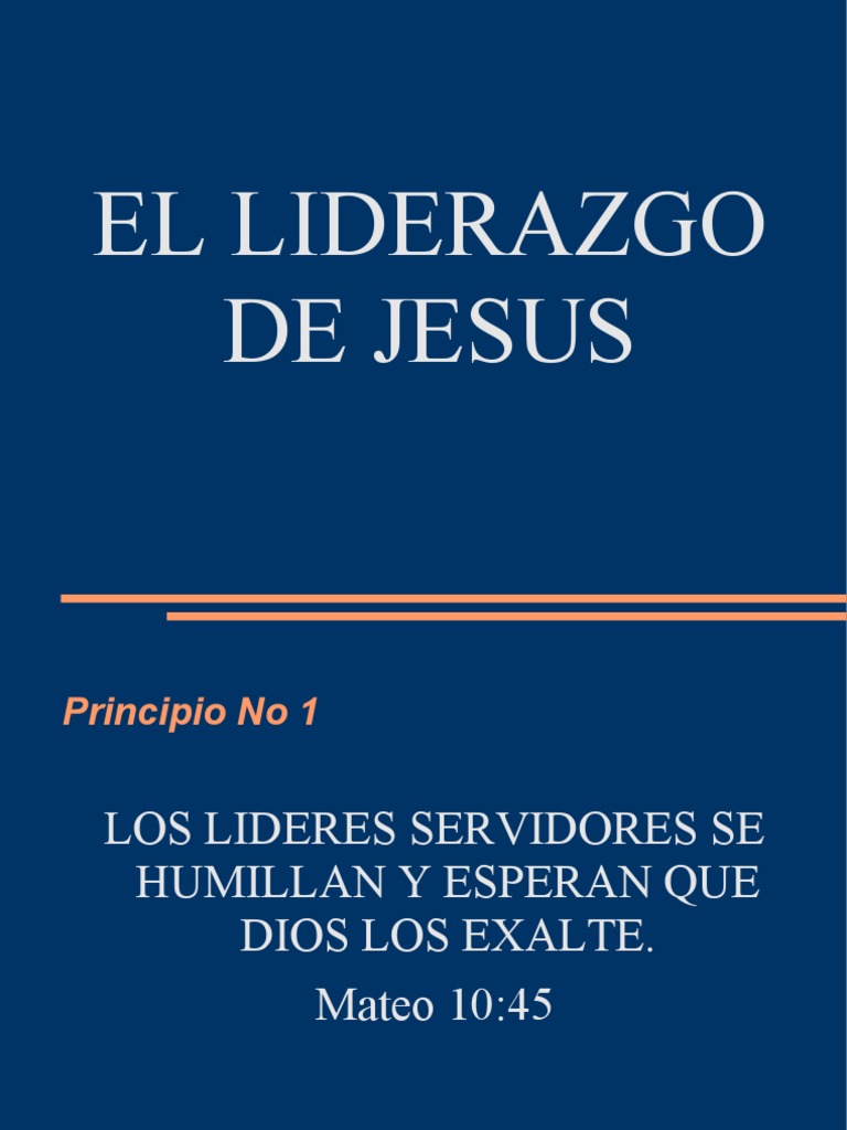 Liderazgo de Jesus | PDF | Jesús | Liderazgo