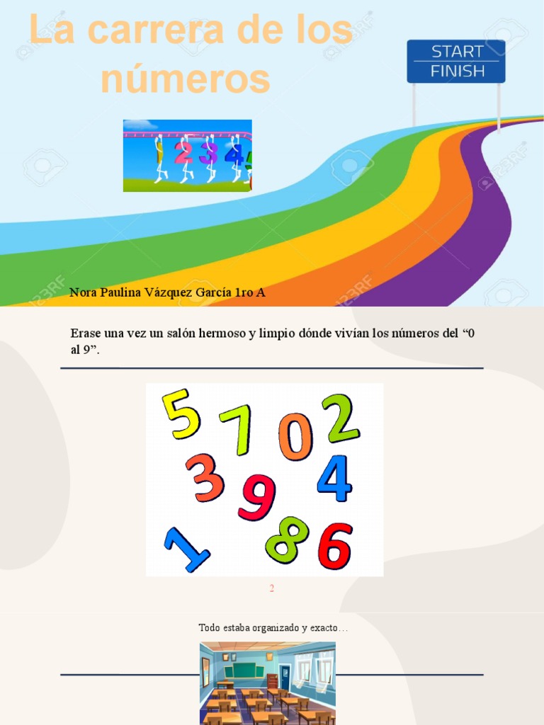 La carrera de los números y la lección del 1 | PDF