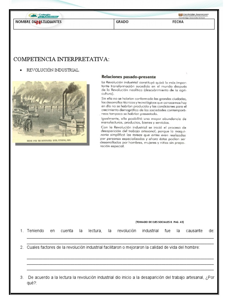 Quiz 2 Sobre La Revolución Industrial | PDF | Revolución industrial ...