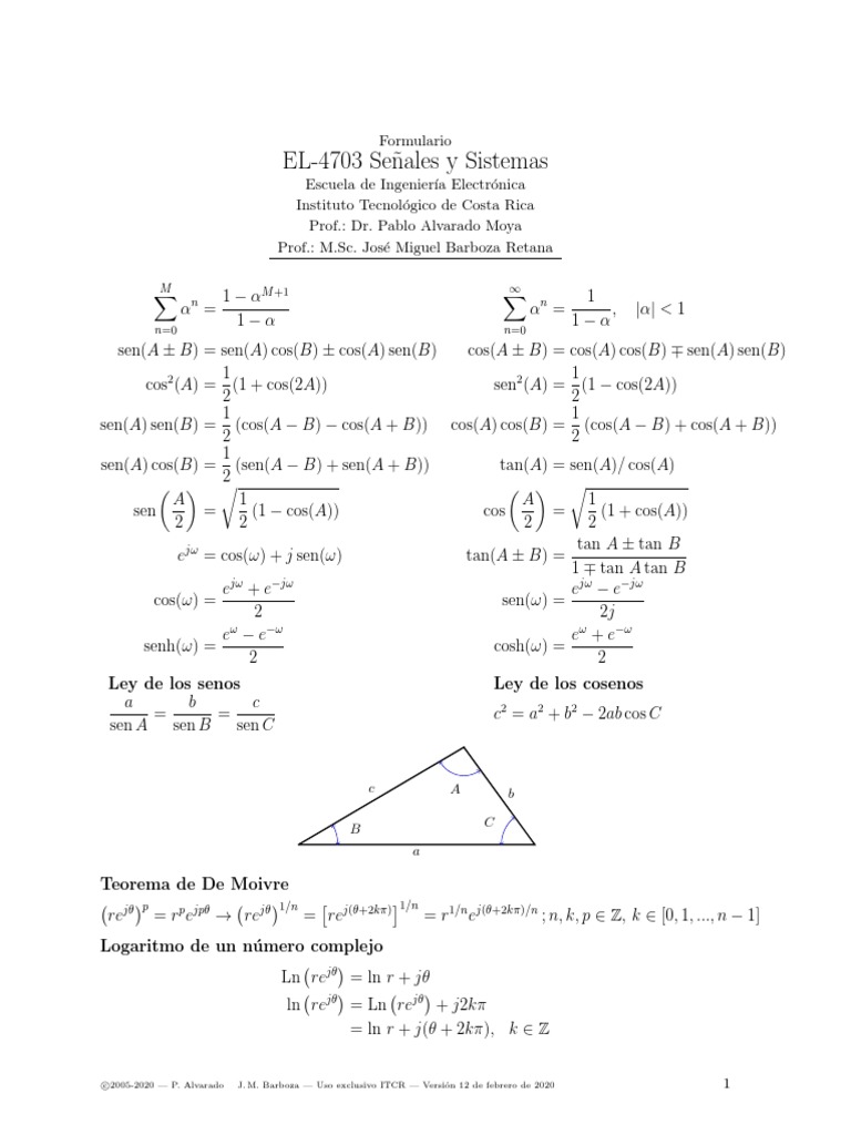 Formulario Modelos Ma TEavanzada | PDF | Integral | Matemática Elemental