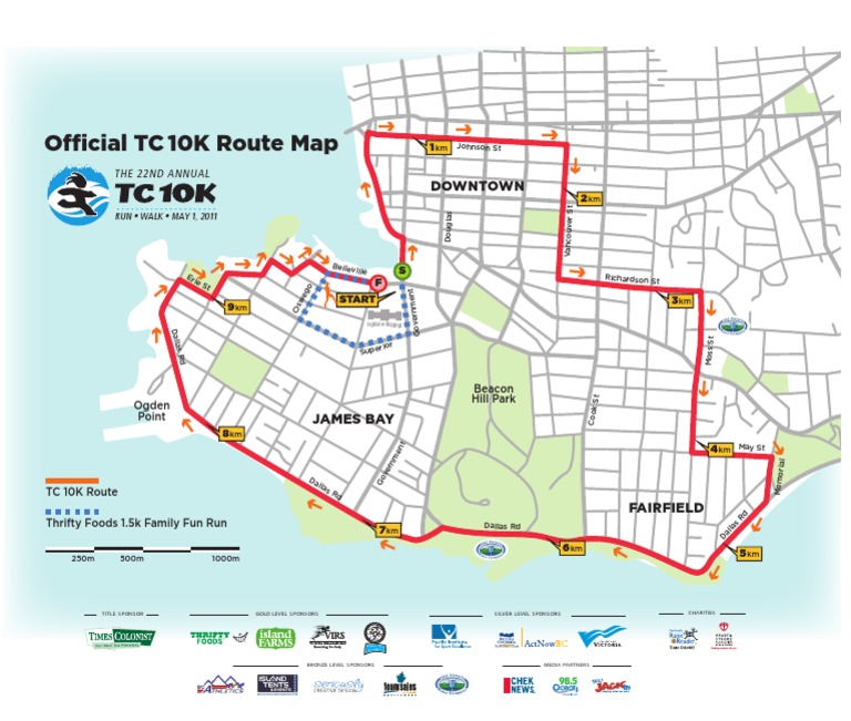 TC 10K Route Map and Event Details | PDF | Sports
