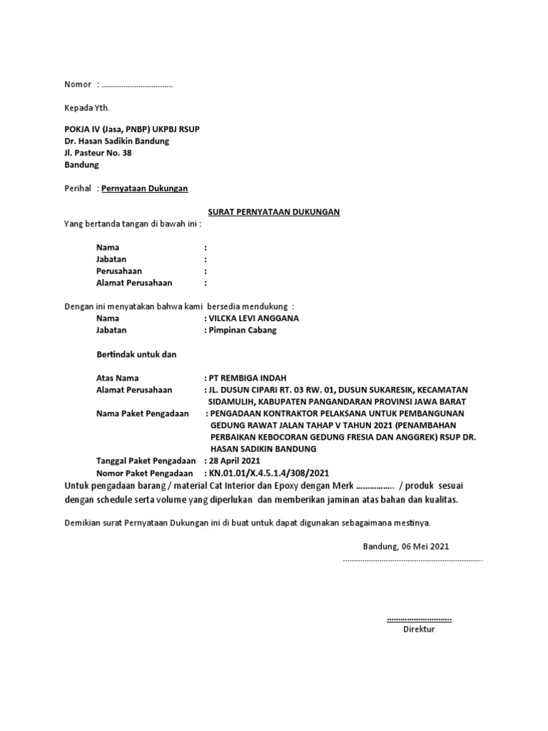 Surat Cat Interior Dan Epoxy | PDF