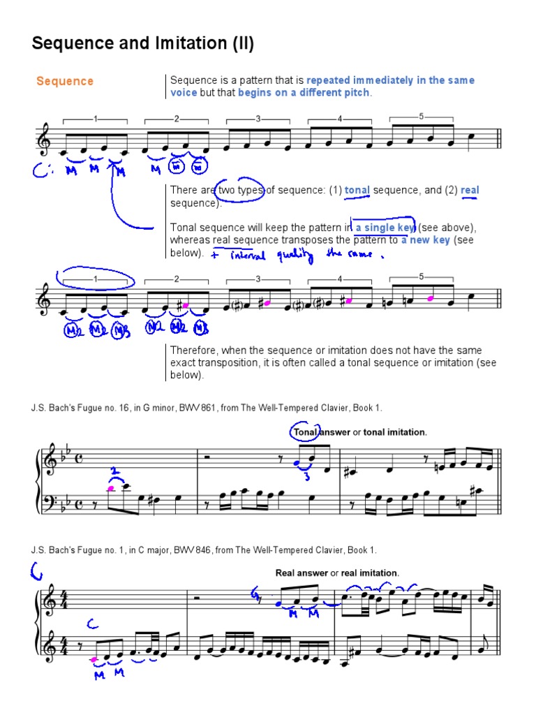 Sequence and Imitation (II) | PDF