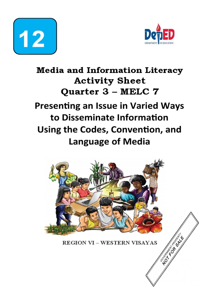 Presenting An Issue in Varied Ways To Disseminate Information Using The Codes, Convention, and ...