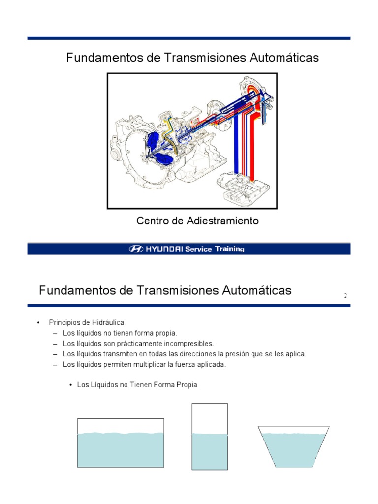 Basico De Cajas Automaticas 1 Pdf Transmisión Automática Bomba
