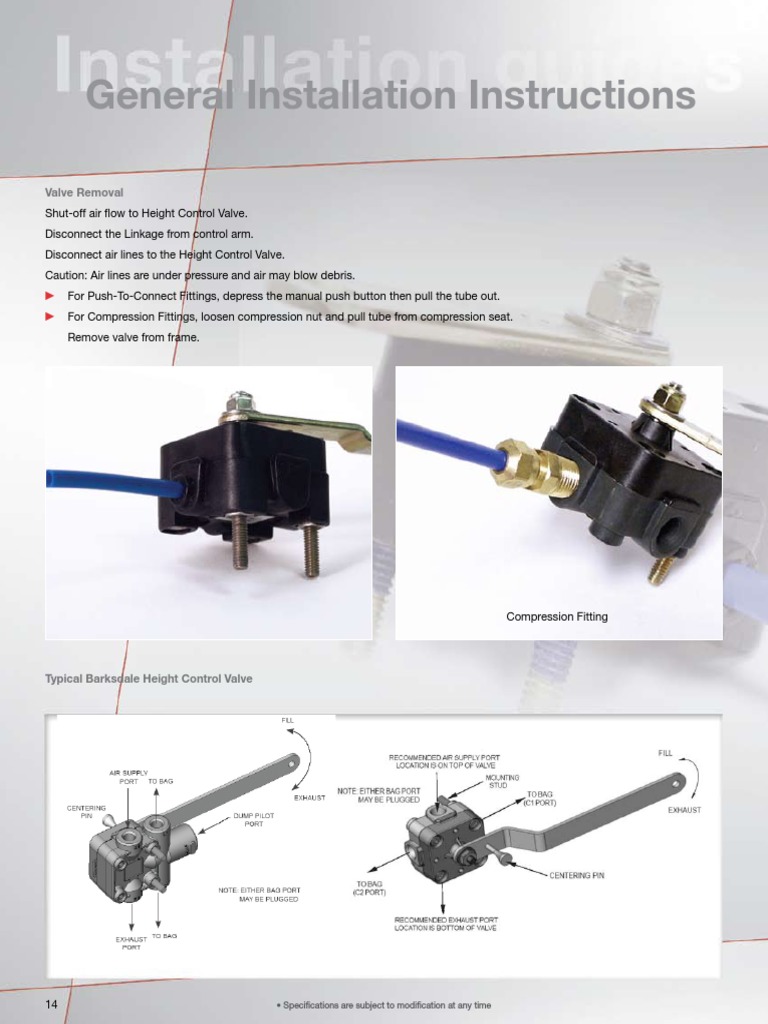 Barksdale General Installation Instructions | PDF | Valve | Nut (Hardware)
