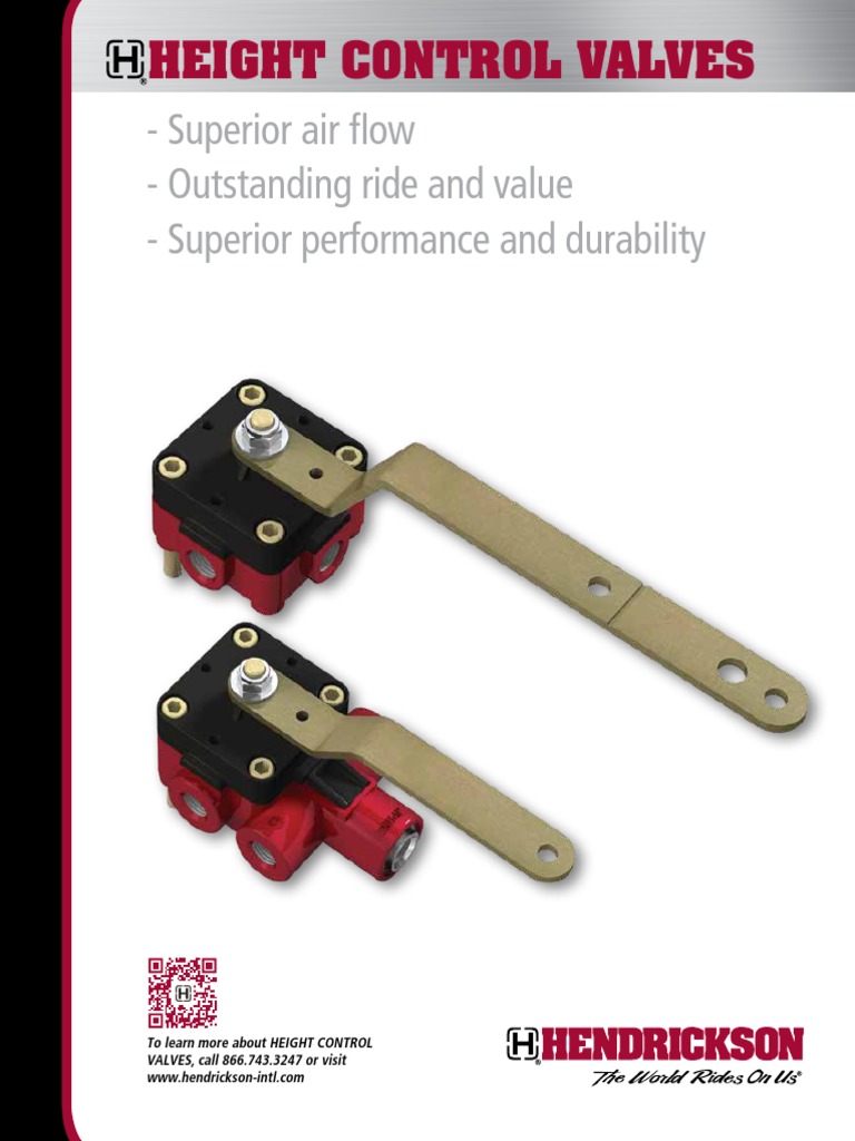 Height Control Valves: - Superior Air Flow - Outstanding Ride and Value ...
