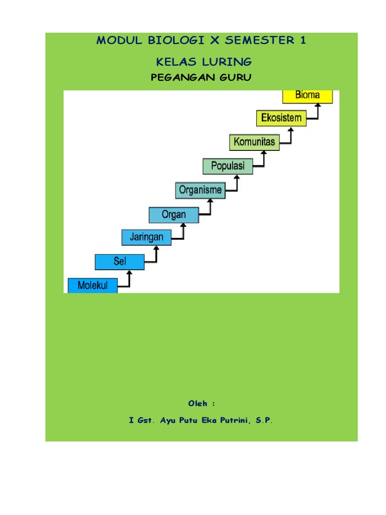 Modul Biologi Kelas 10 Semester 1 | PDF