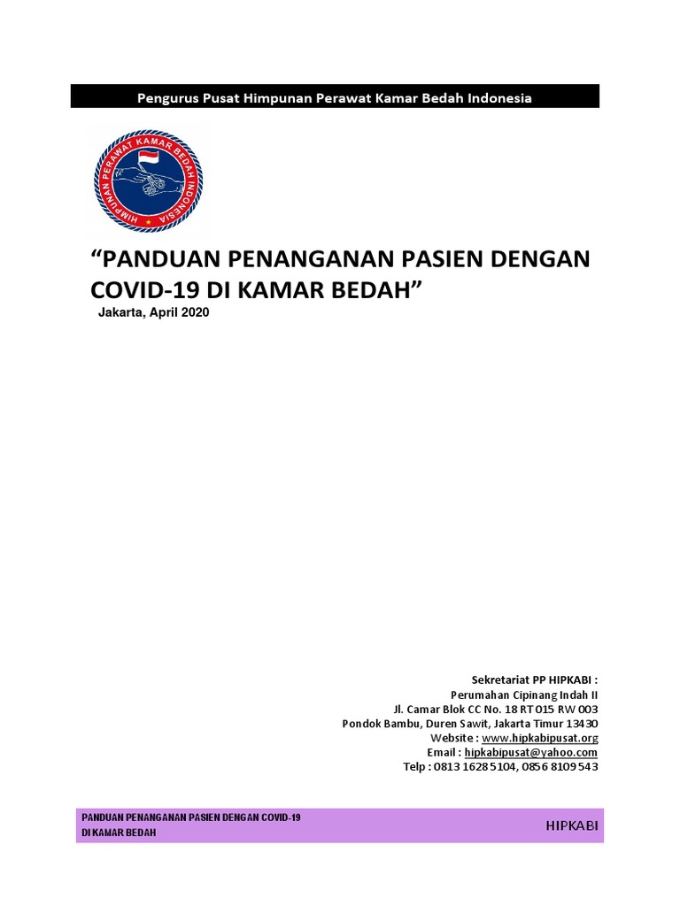 Panduan Covid Hipkabi | PDF