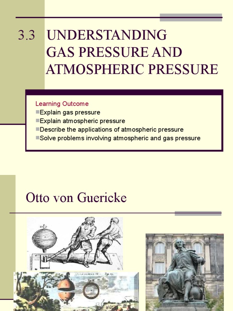 Atmospheric and Gas Pressure PHYSICS SLIDE NOTES POWERPOINT | PDF ...
