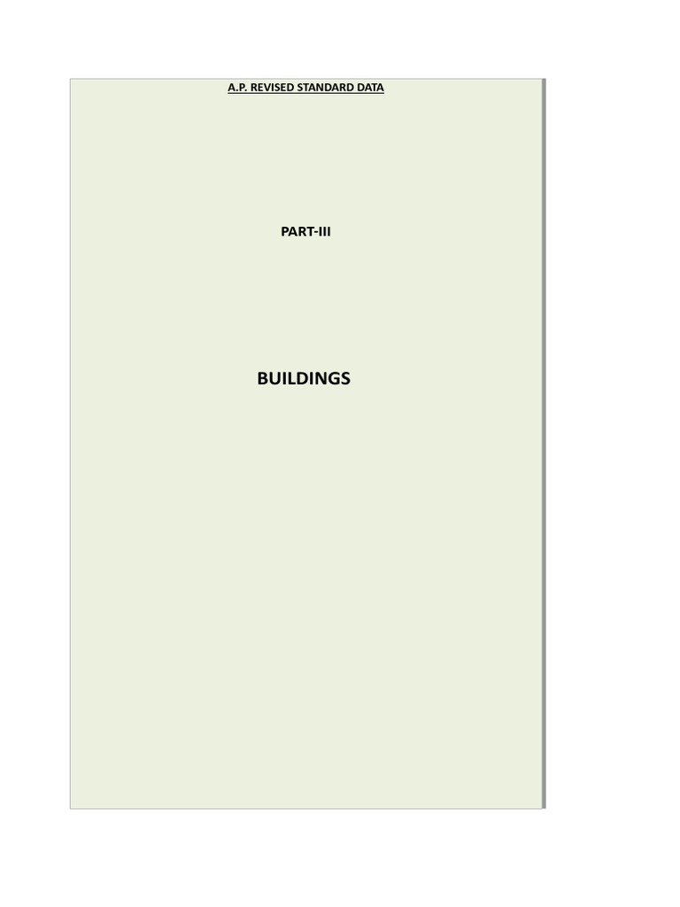 PWD Cost Estimates Revised Data (Buildings) Rev1 | PDF | Construction ...
