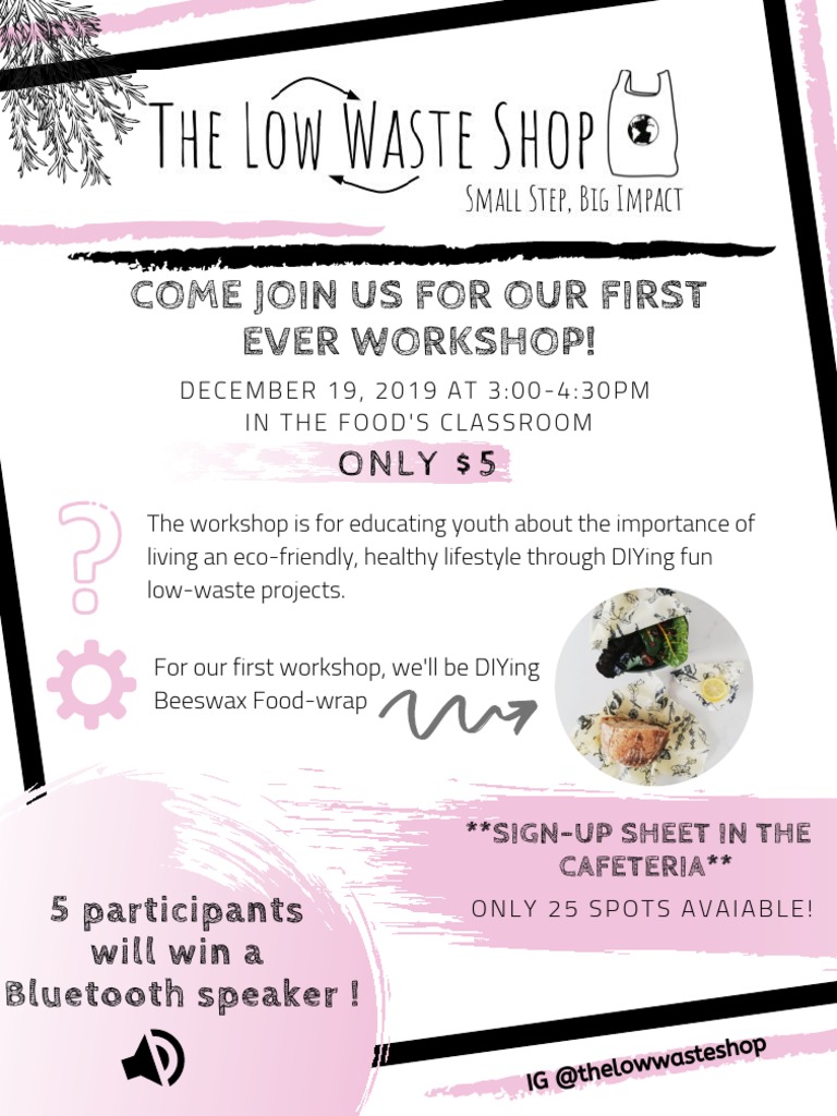 1st Workshop The Low Waste Shop | PDF