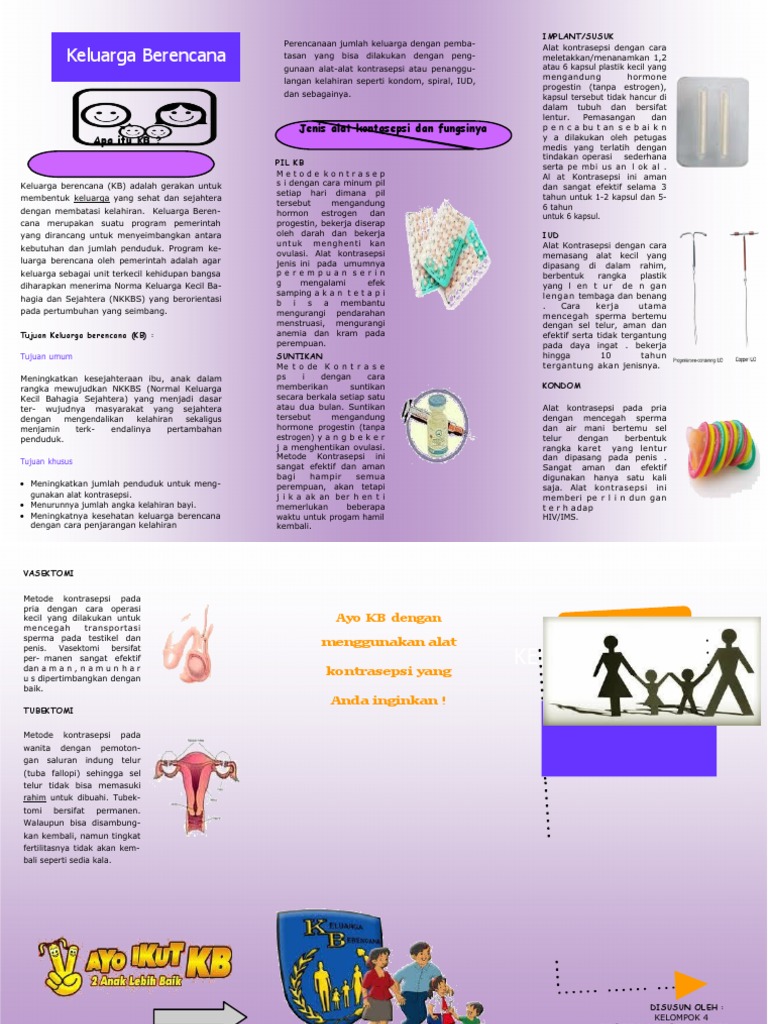 Leflet Keluarga Berencana (KB) | PDF