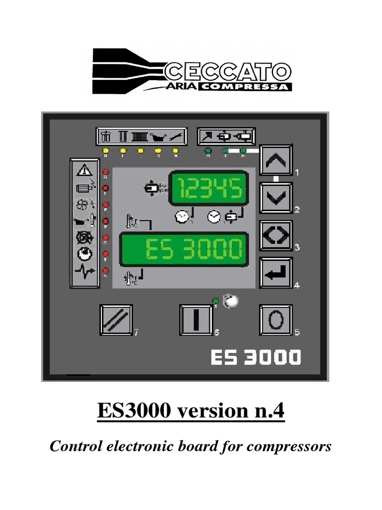 ES3000 Instruction Book | PDF | Switch | Menu (Computing)