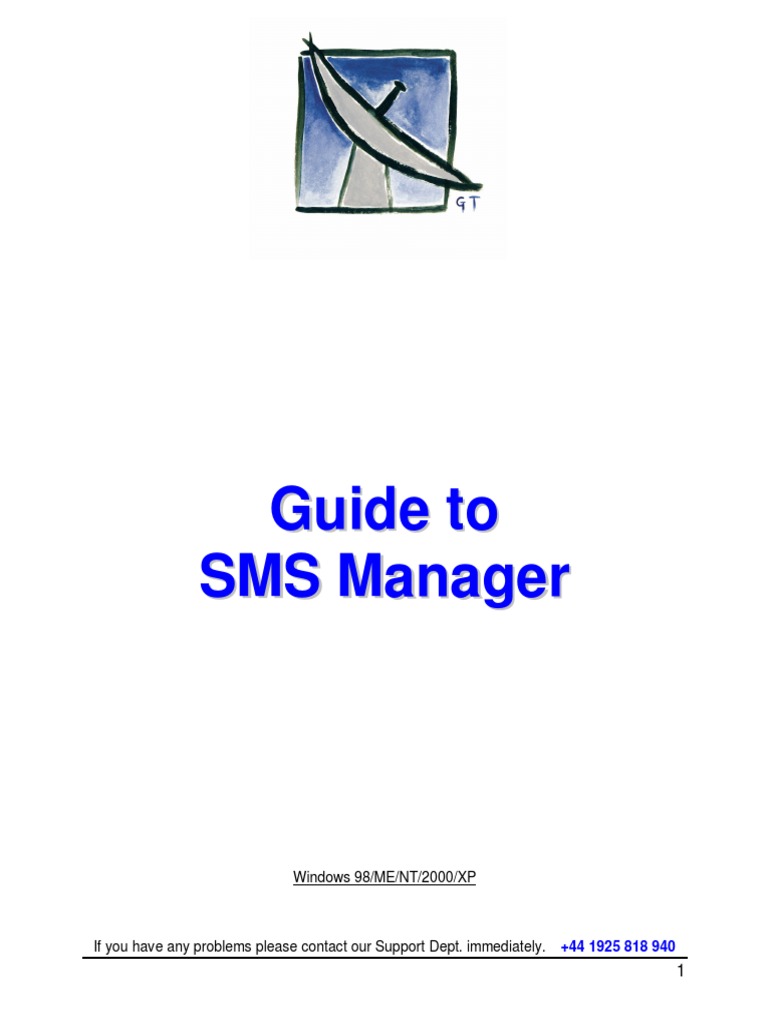 Guide To SMS Manager | PDF | Windows Xp | Microsoft Windows