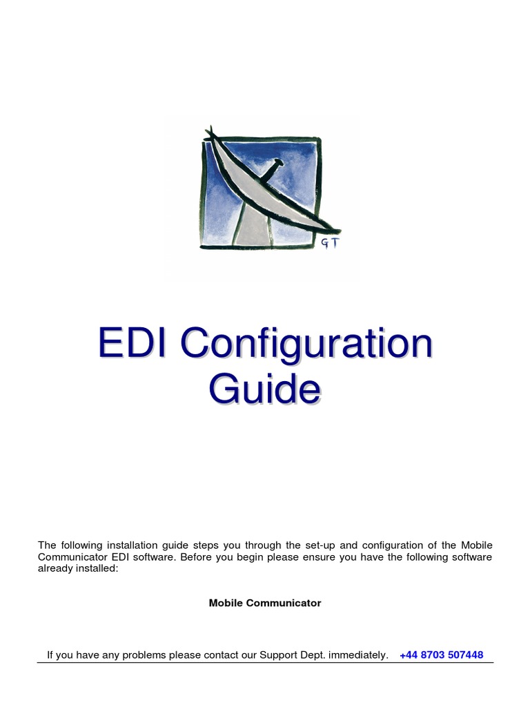 EDI Configuration Manual | PDF | Electronic Data Interchange | Microsoft Outlook