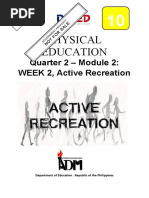 Q4 Physical Education 9 - Module 1 | PDF | Recreation | Outdoor Recreation