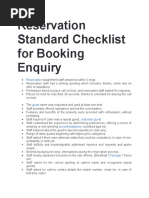 Sop Handling Check in Walk in Guest PDF | PDF
