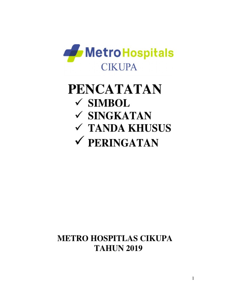 Singkatan Dan Simbol Rev 5 | PDF