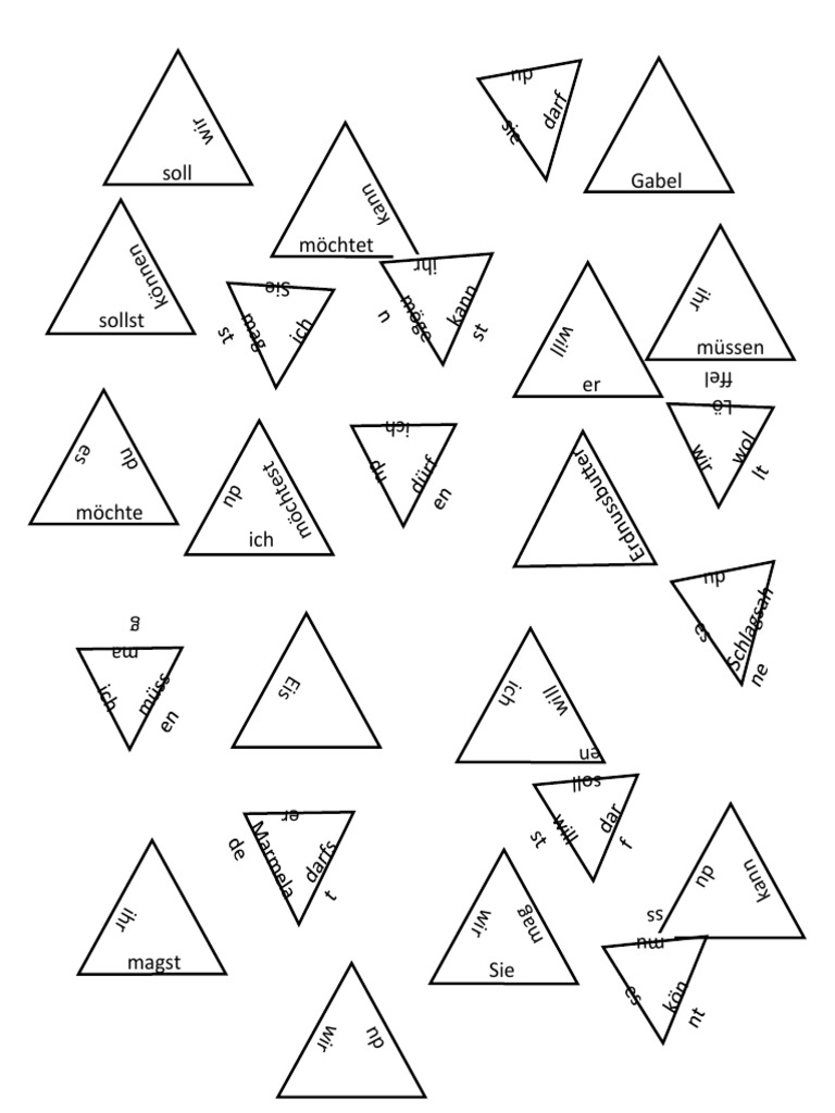 Modalverben Puzzle Aktivitatskarten Grammatikubungen - 105336 | PDF
