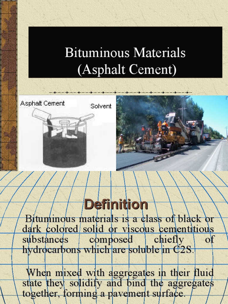Bituminous Materials (Asphalt Cement) | PDF | Asphalt | Road Surface