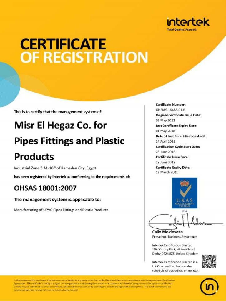 Upvc Certificates | PDF