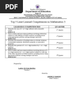 Least Learned Competencies in Math 3 Quater 2 | PDF
