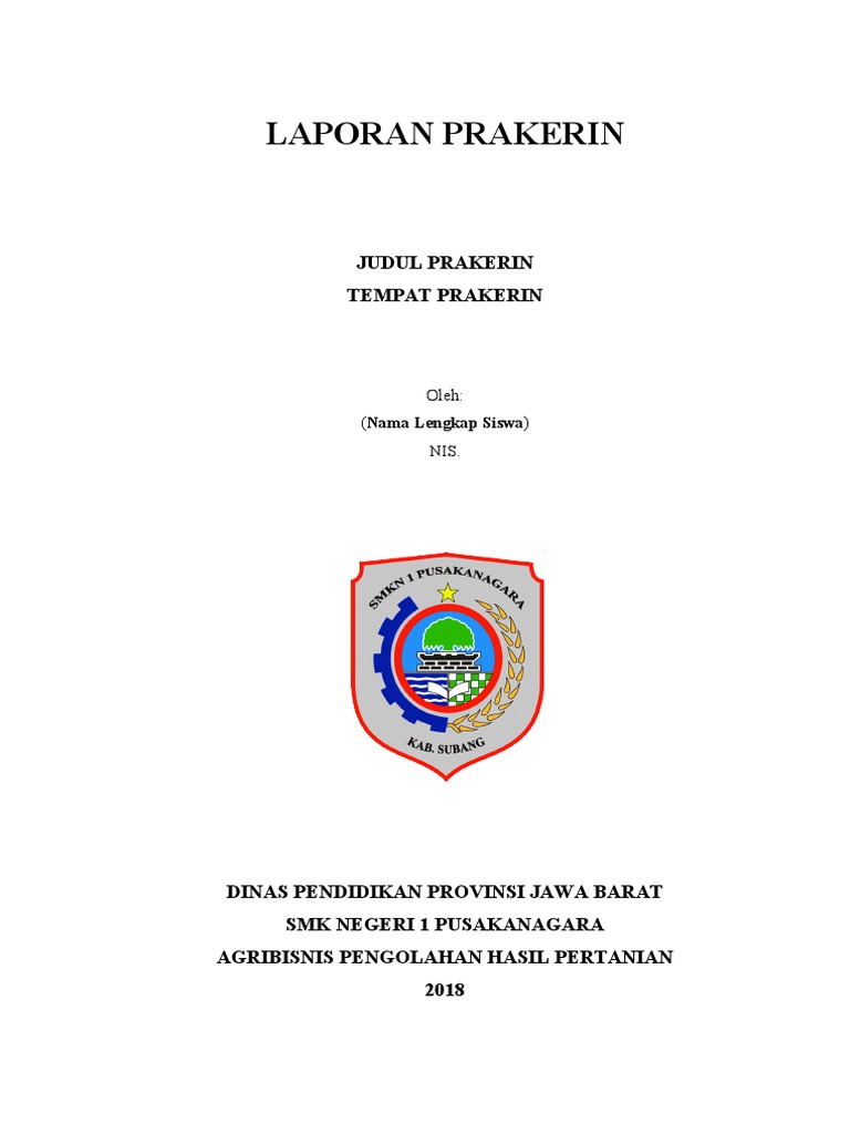 Format Penulisan Laporan Prakerin APHP 2018 | PDF
